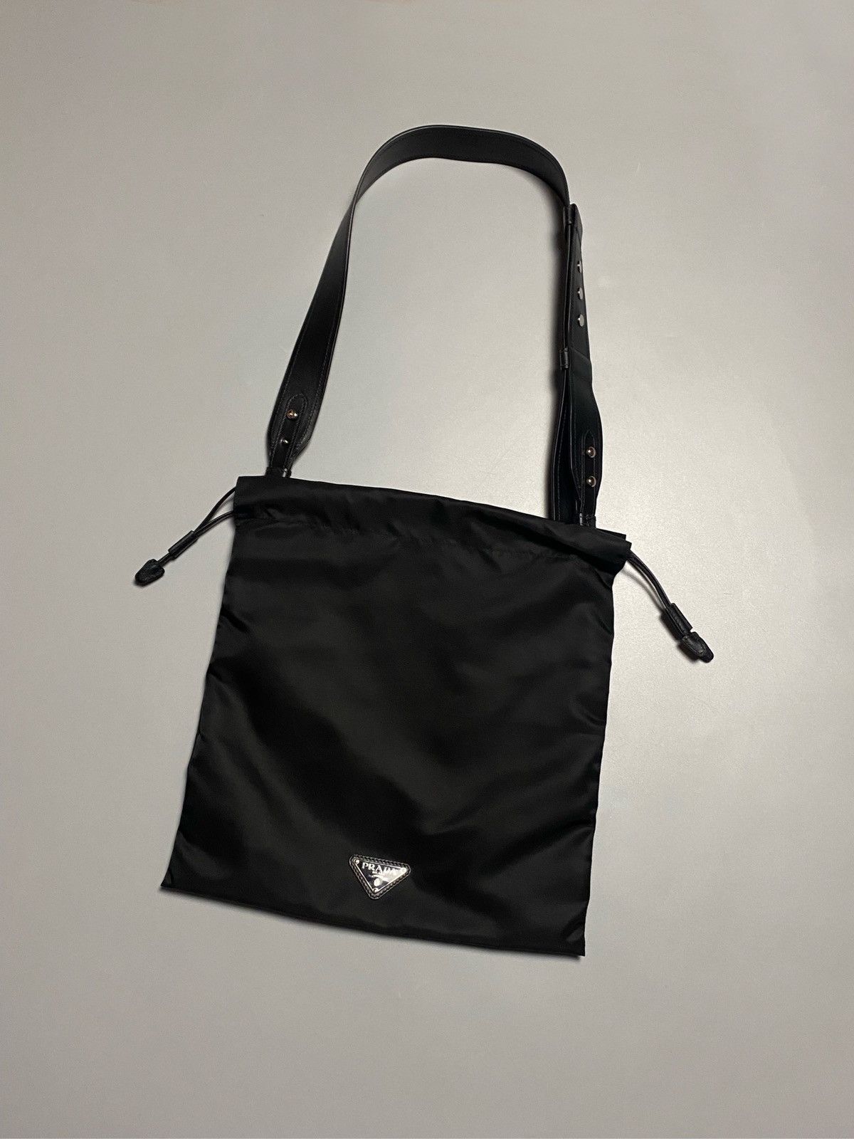 Prada × Vintage Prada nylon triangle metallic logo patterns flowers ...