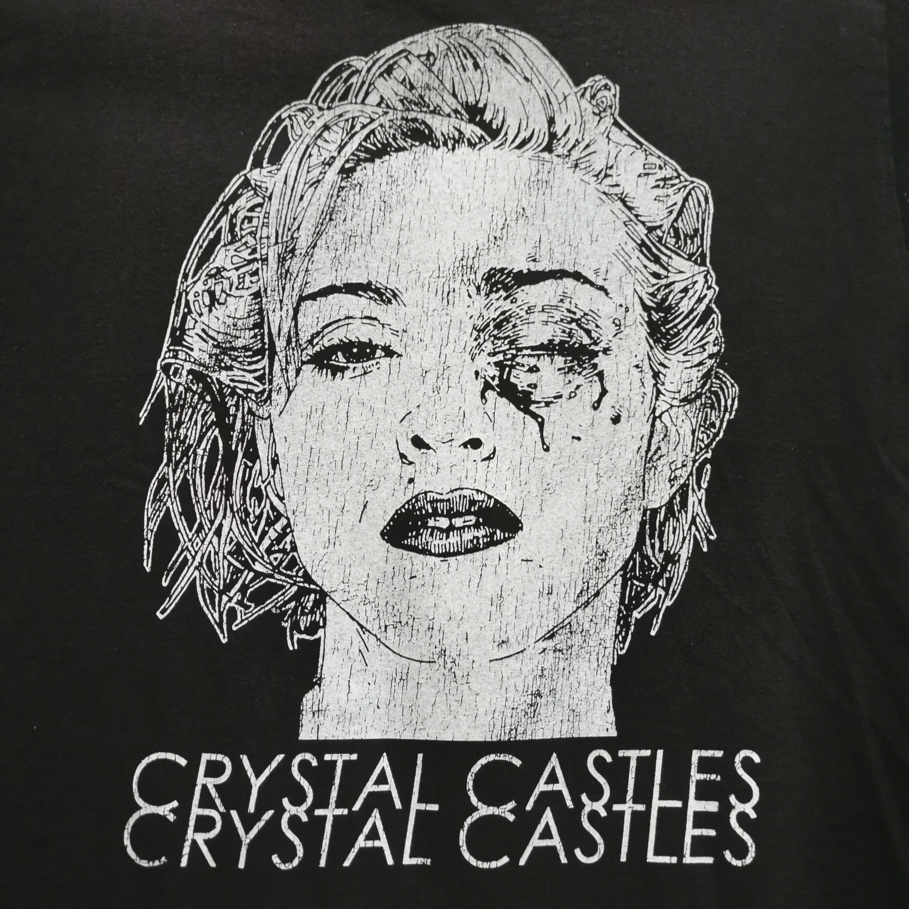 Band Tees × Vintage Crystal Castles Alice Practice Madonna Bruised ...