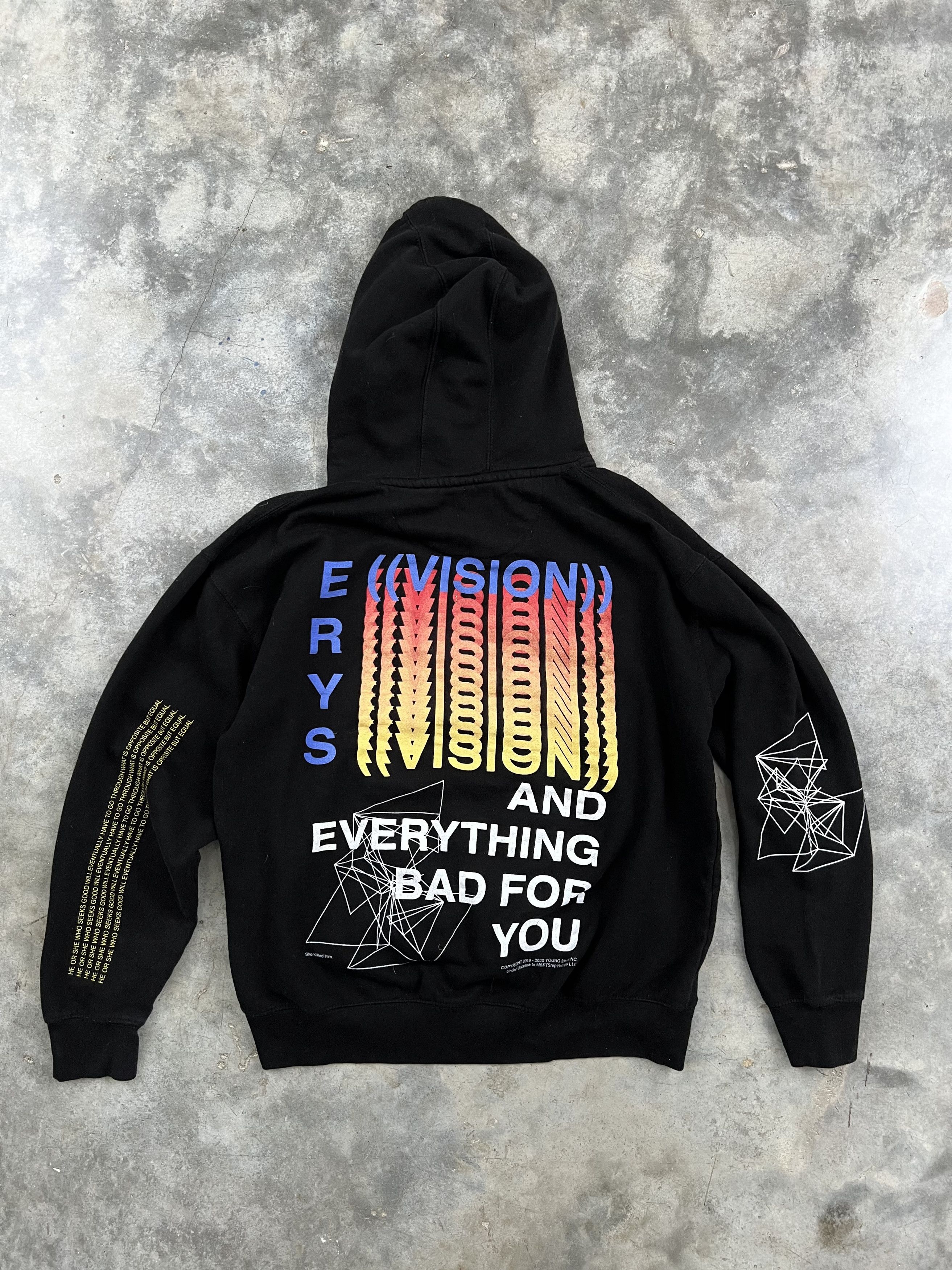 Msftsrep Msftsrep Jaden Smith Syre Vision Hoodie Black Large Tour Grailed