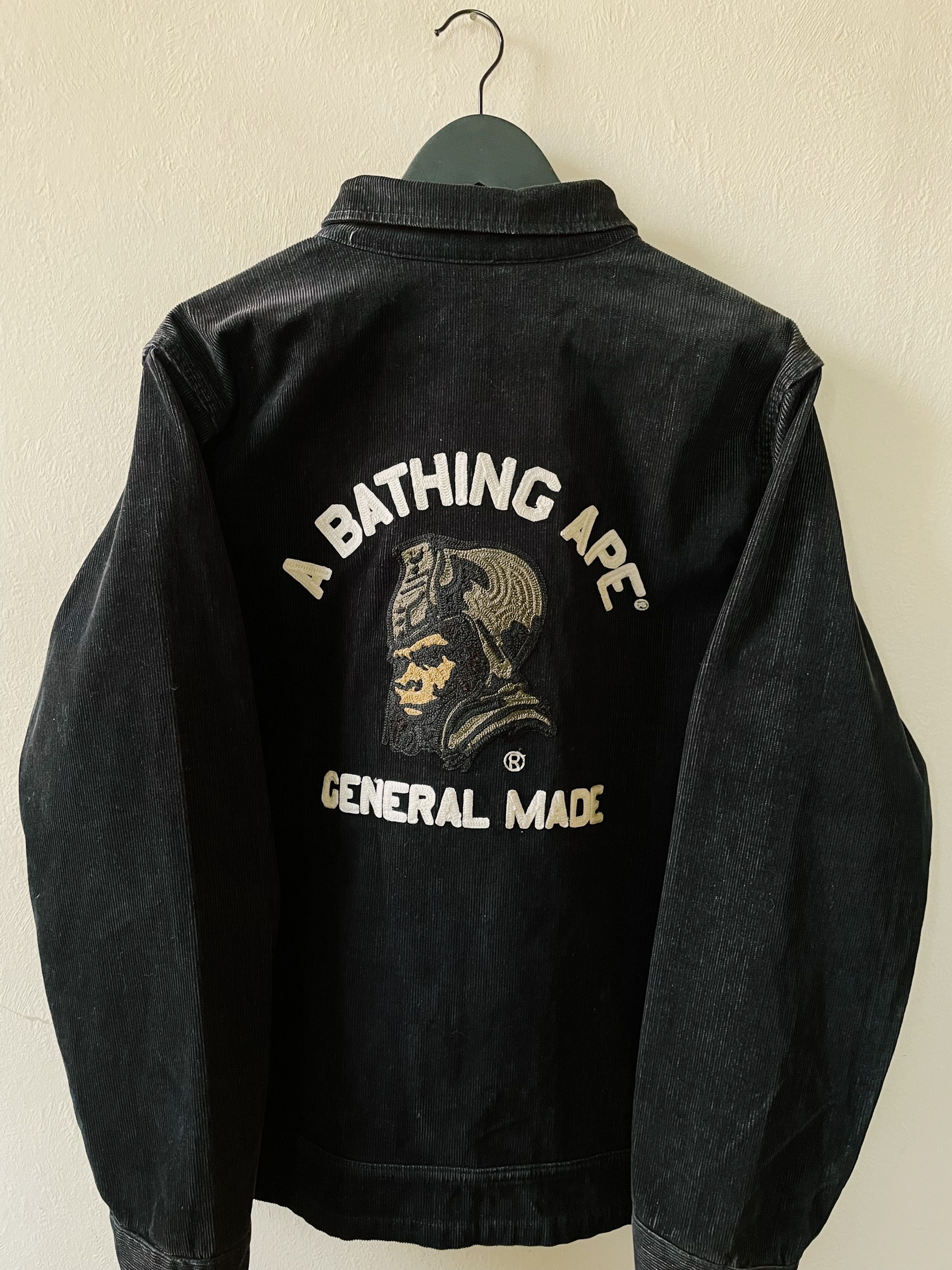 Bape Bape A Bathing Ape General Made Embroidered Corduroy Jacket | Grailed
