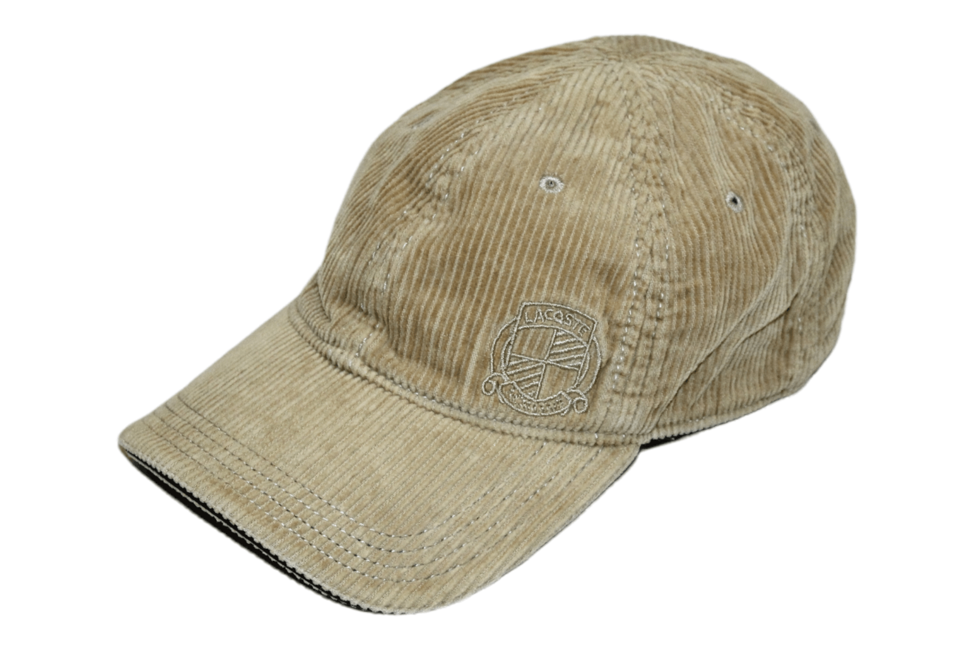 Lacoste × Vintage Vtg Lacoste Logo Embroidery Corduroy Casual Cap | Grailed