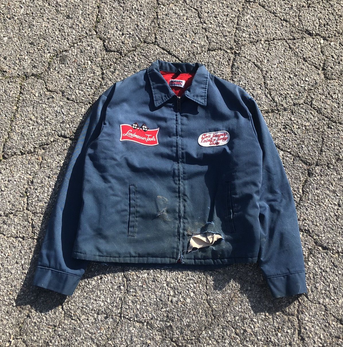 Vintage 1970’s Chainstitched & Distressed Work Jacket | Grailed