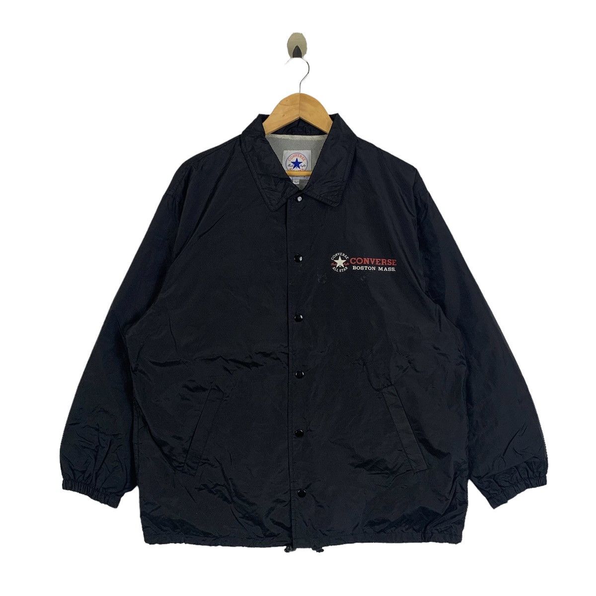 Vintage CONVERSE All Star Chuck Streetwear Windbreaker Light Jacket ...