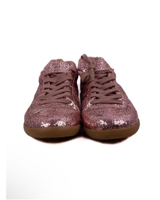 Maison Margiela MAISON MARGIELA PINK GLITTER REPLICA LOW SNEAKERS | Grailed