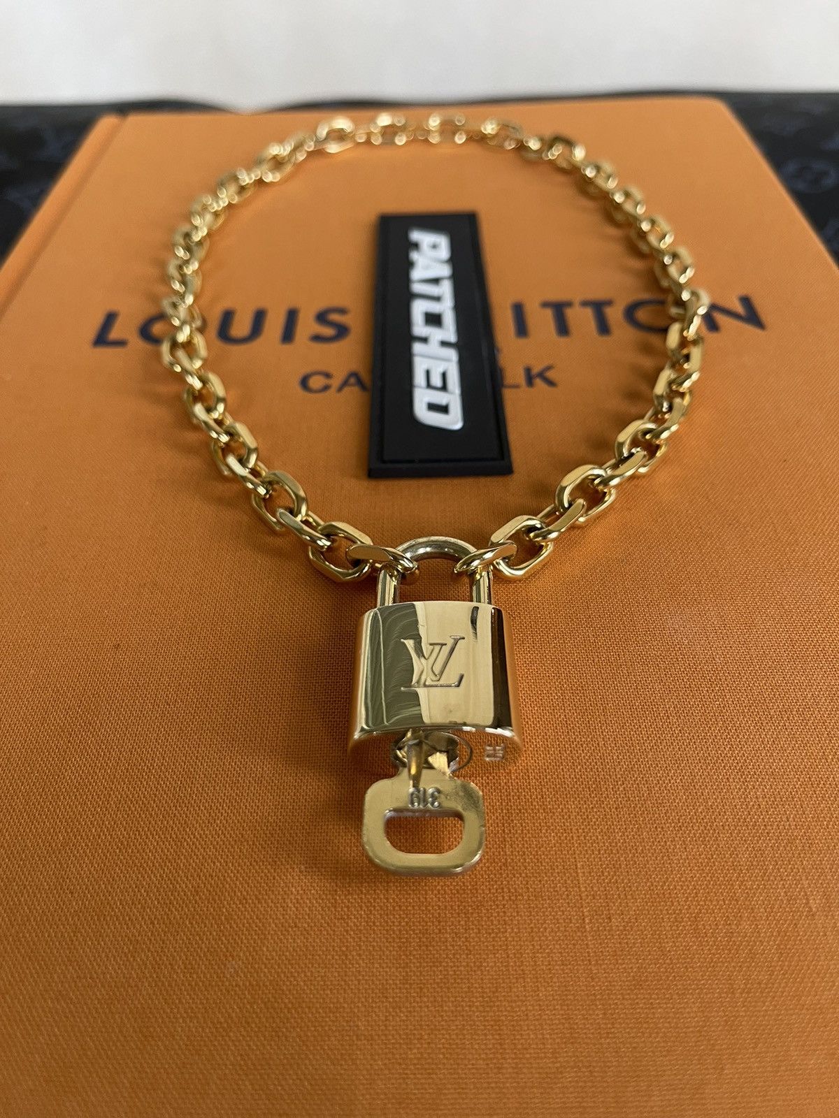 Louis Vuitton Louis Vuitton Lock Custom Necklace | Grailed