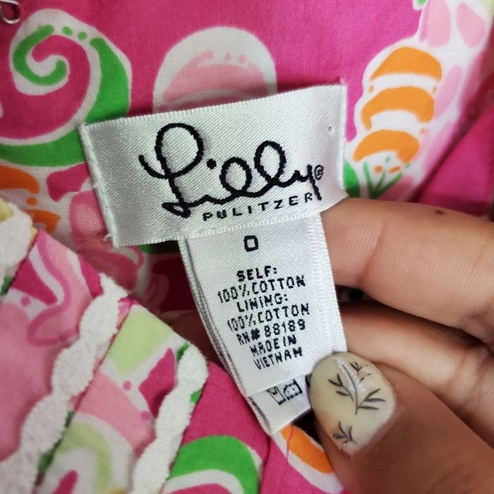 Lilly Pulitzer RARE Vintage Lilly Pulitzer White Label Natasha Pink ...