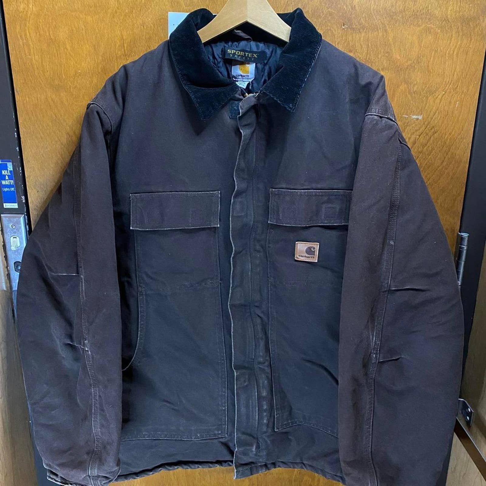 Vintage Vintage Y2K mocha brown Carhartt Chore Jacket | Grailed