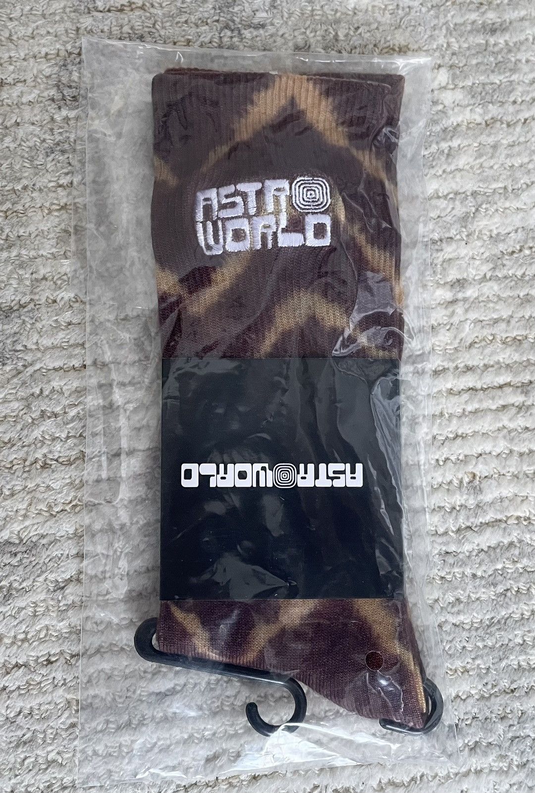 Travis Scott Astroworld Festival Socks Brown Tie Dye Cactus Jack CJ ...
