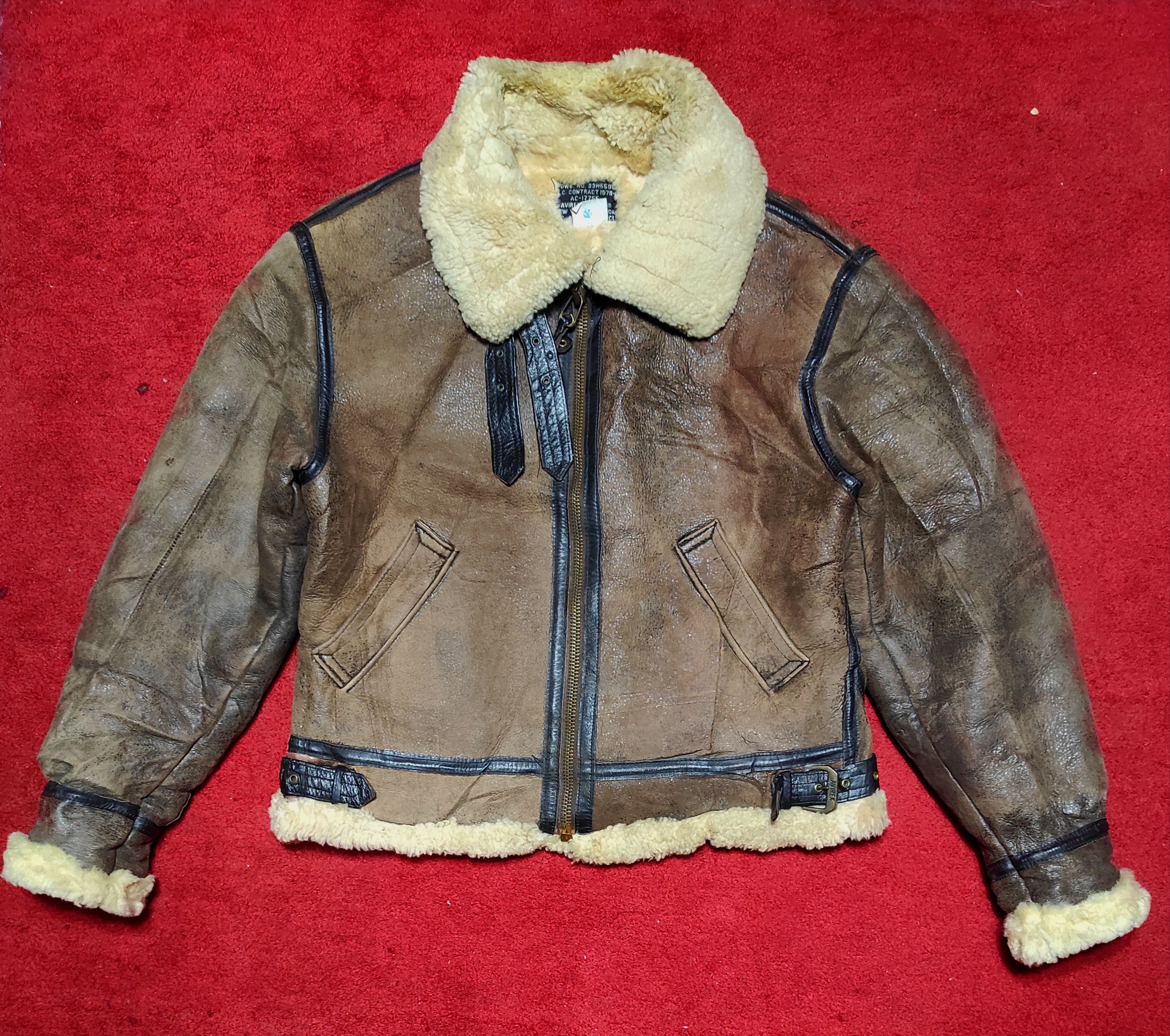 Avirex × Us Air Force Very Rare Avirex B3 Shearling Jacket Size 36 ...