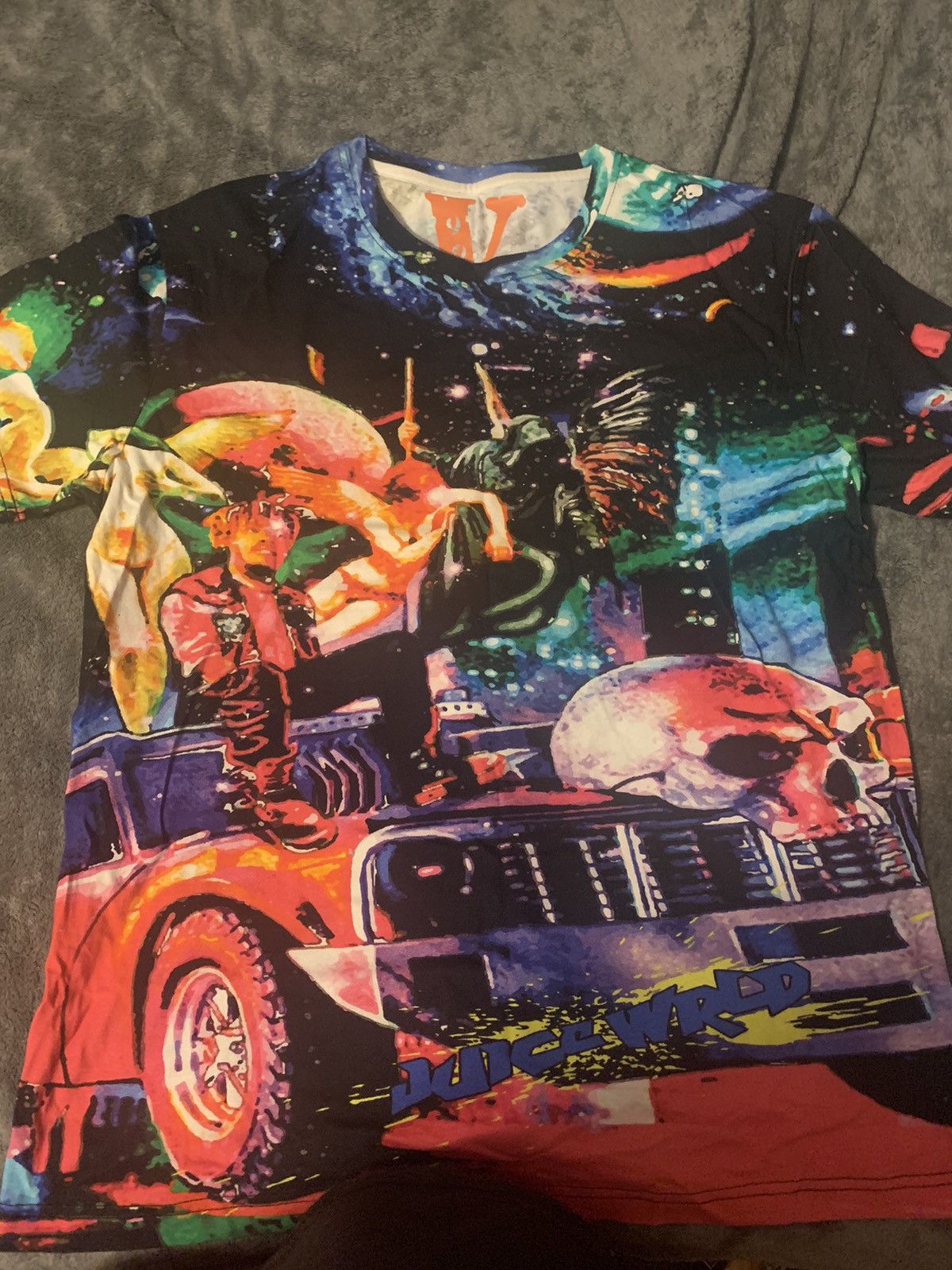 Supreme Juice Wrld x Vlone Cosmic Tee Large RARE | Grailed