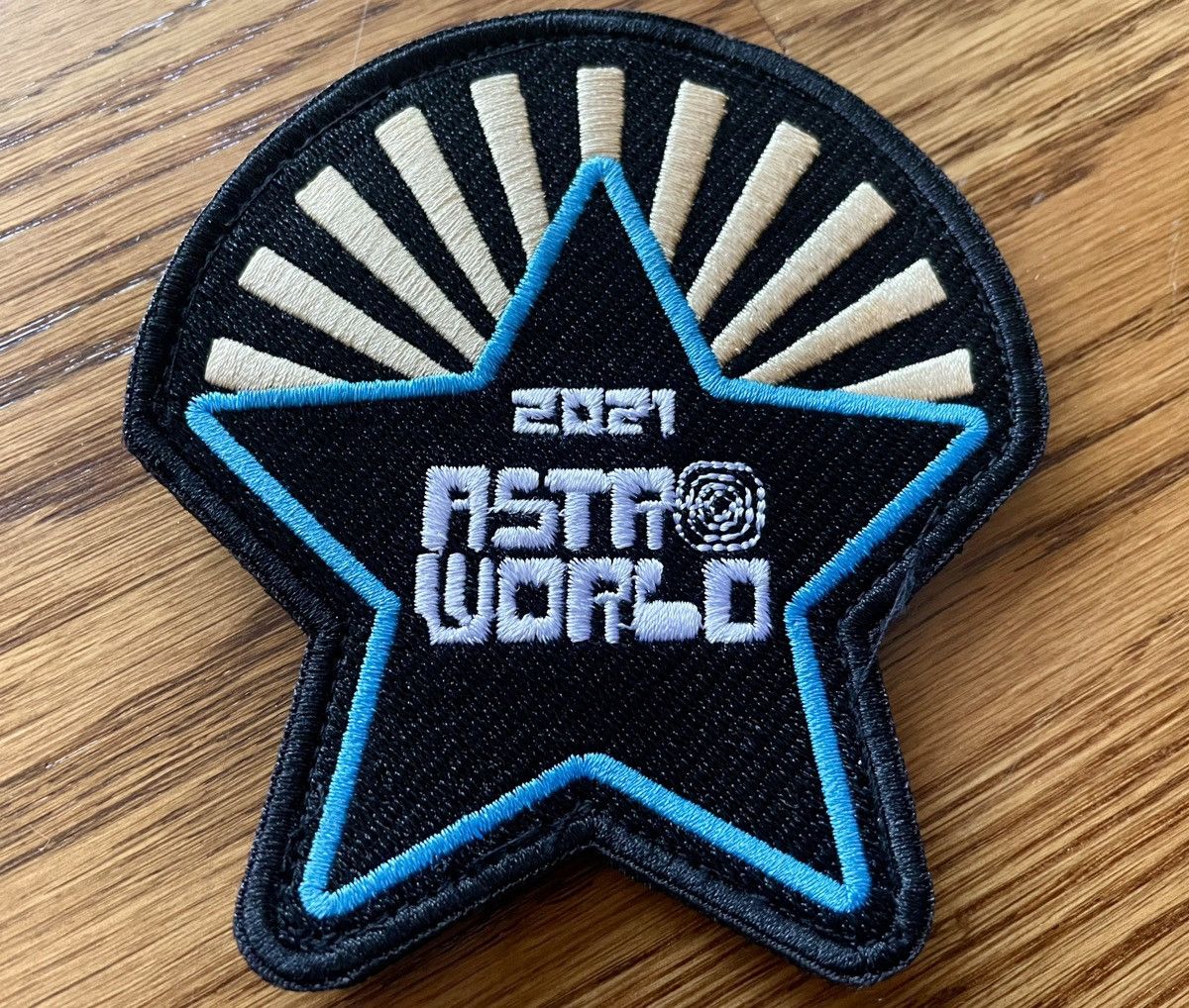 Travis Scott Astroworld Festival Star Patch Cactus Jack Black White ...