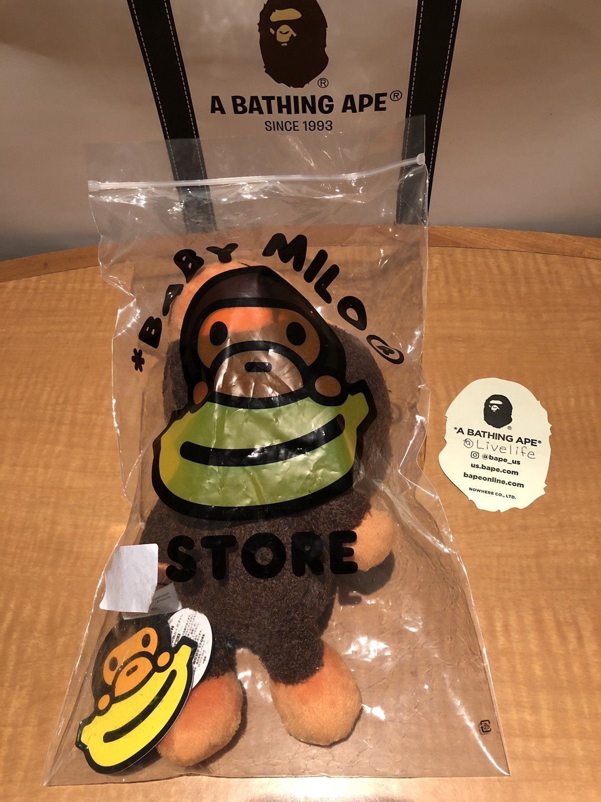 Bape A Bathing Ape Baby Milo Plush Doll | Grailed