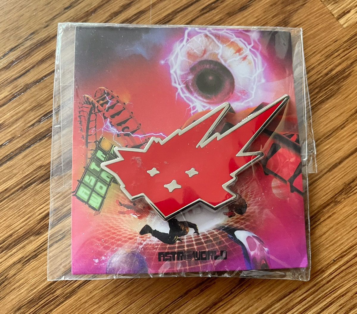 Travis Scott Astroworld Festival Cacti Pin Cactus Jack Red Metal Silver ...