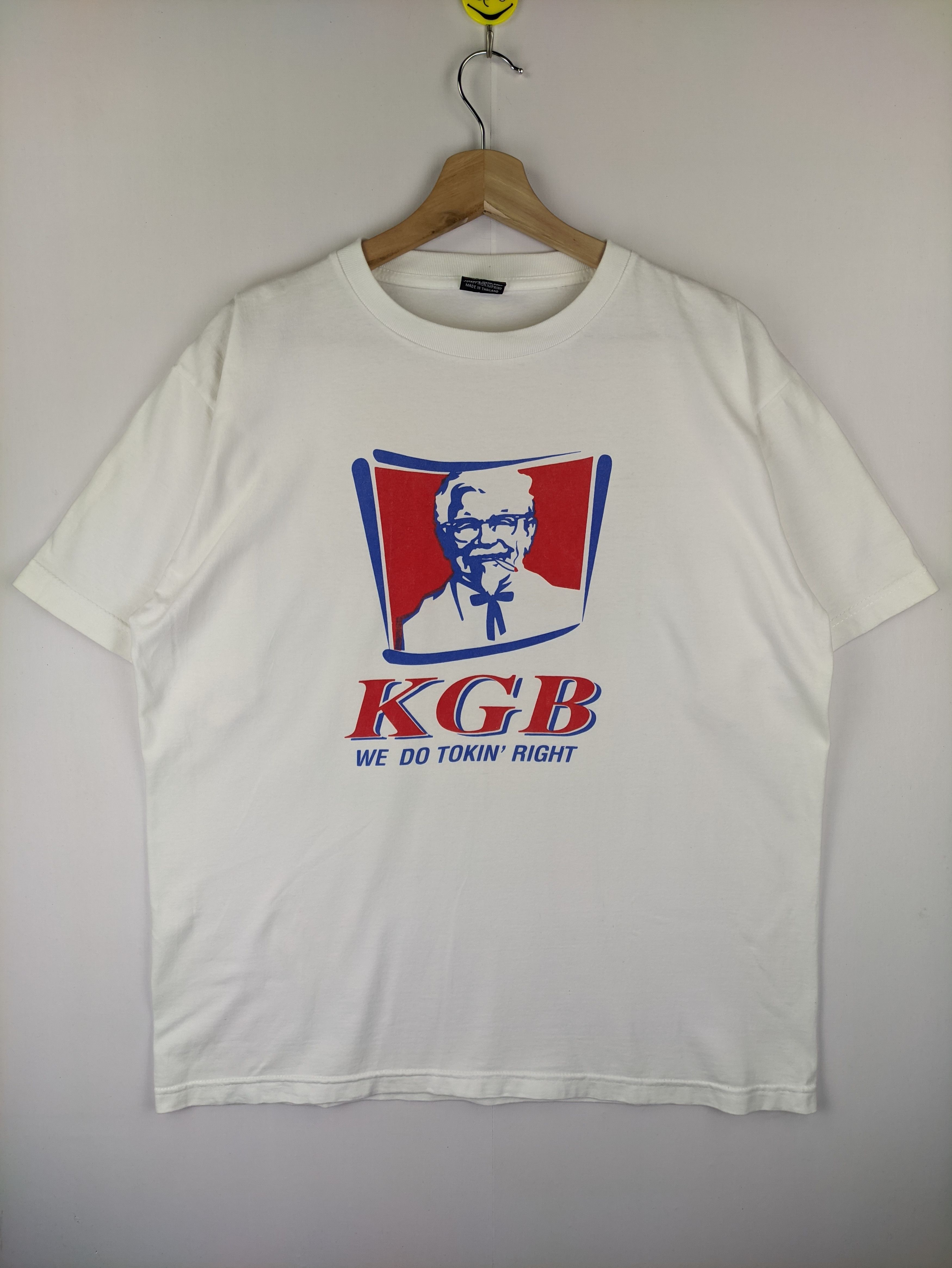 Japanese Brand Steals🔥T Shirt KGB Smoking Weed KFC parody | Grailed