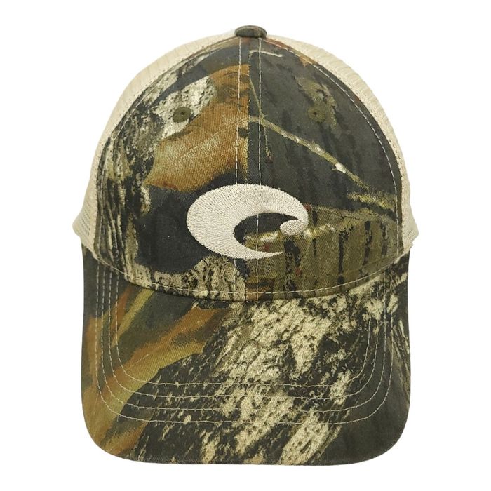 Costa Del Mar Costa Del Mar Camo Logo Mesh Strapback Cap Trucker Hunter ...