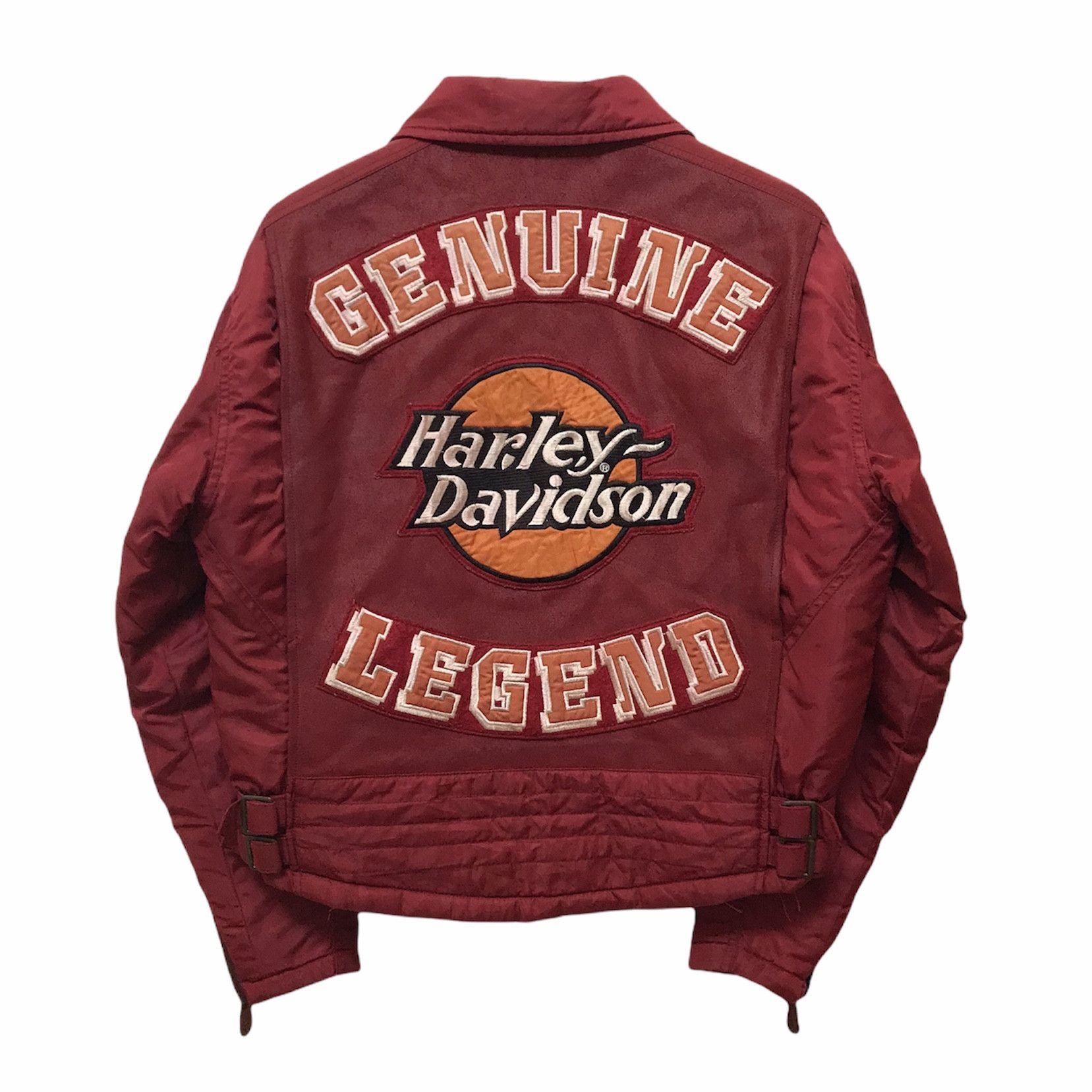 Vintage Vintage Harley Davidson Genuine Legend Nylon Leather Jacket ...