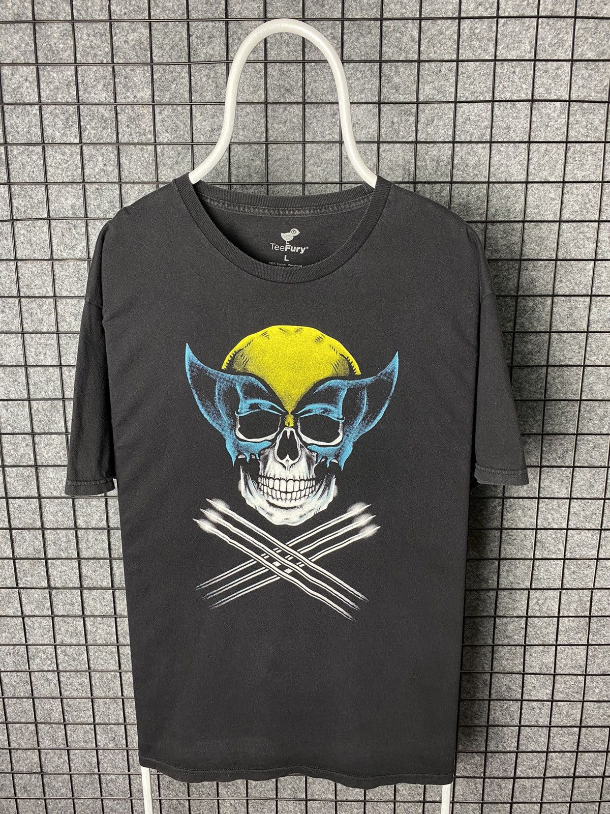Skulls Vintage Marvel X Men Wolverine Skull Band Tee T Shirt Size L ...