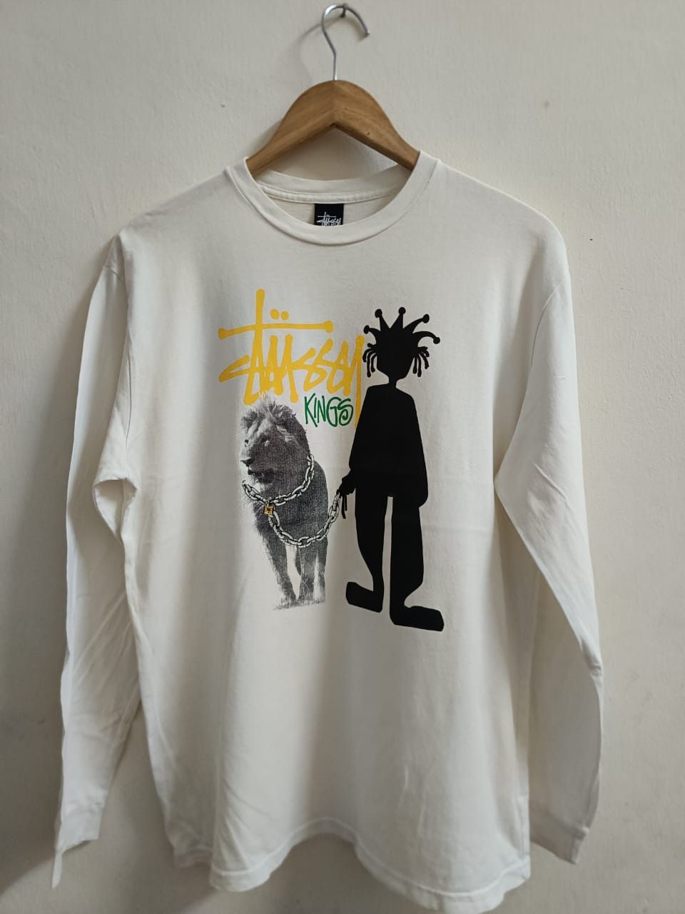Stussy × Vintage 🔥🔥 Rare Stussy Rasta Lion Long Sleeve Tee | Grailed
