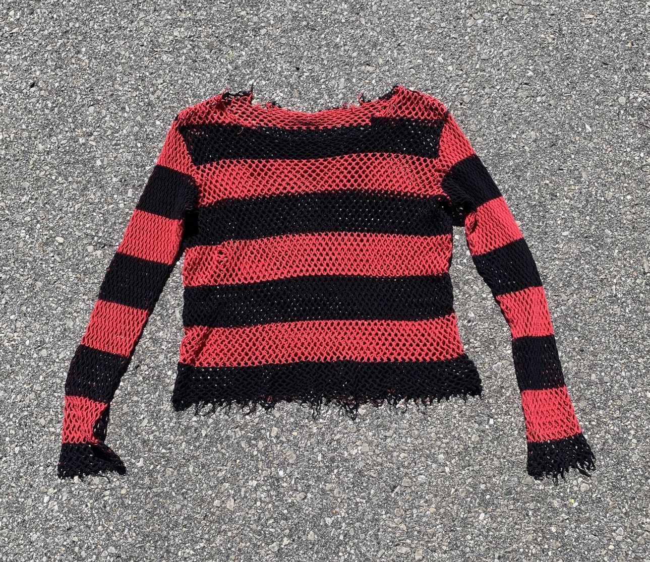 Number (N)ine Striped Mesh Knit AW04 | Grailed