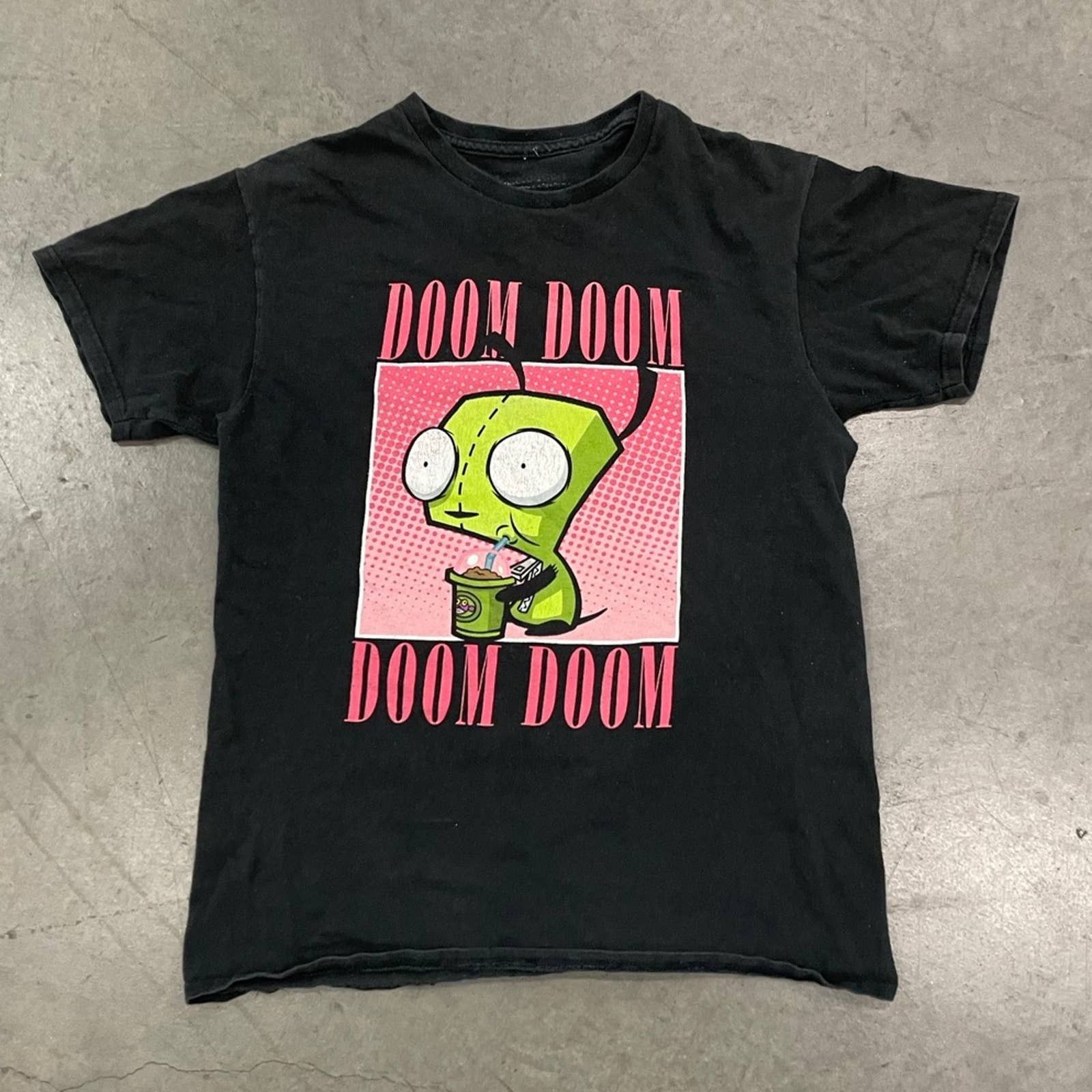 Nickelodeon Invader zim nickelodeon doom box logo evil goth cartoon tee ...