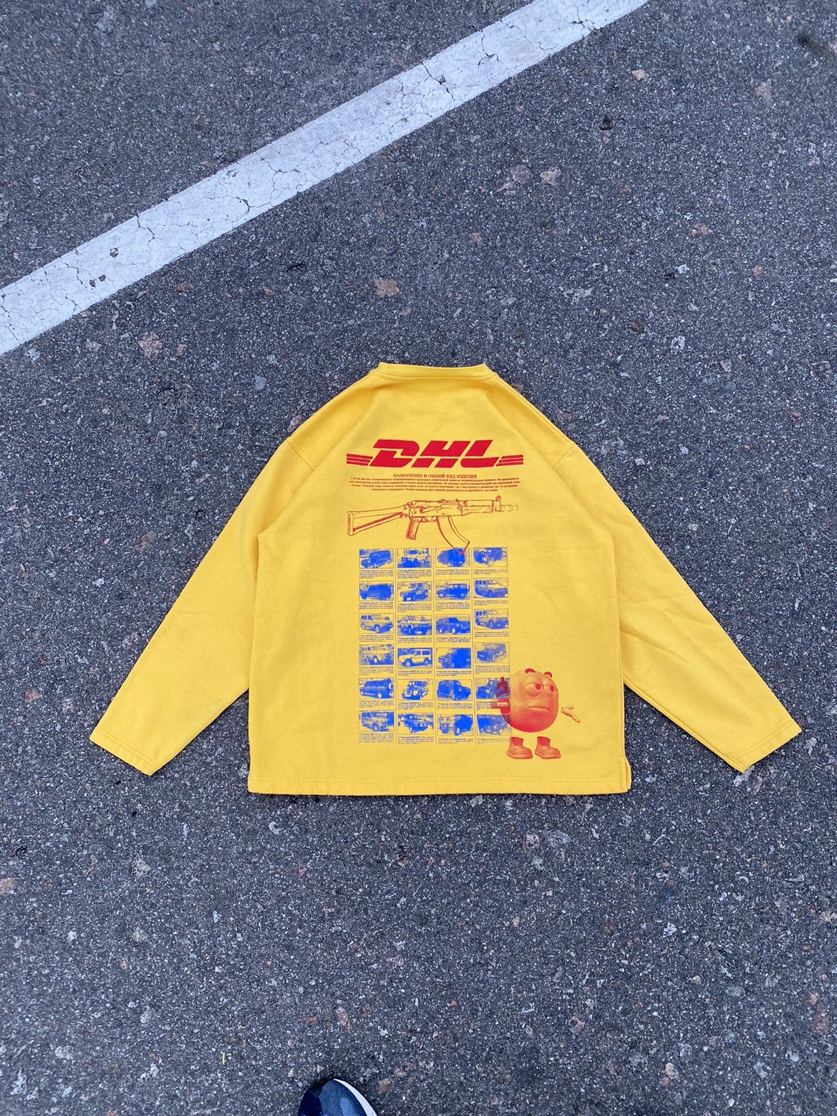 Custom × Dhl × Streetwear DHL Vintage Custom Sweatshirts | Grailed