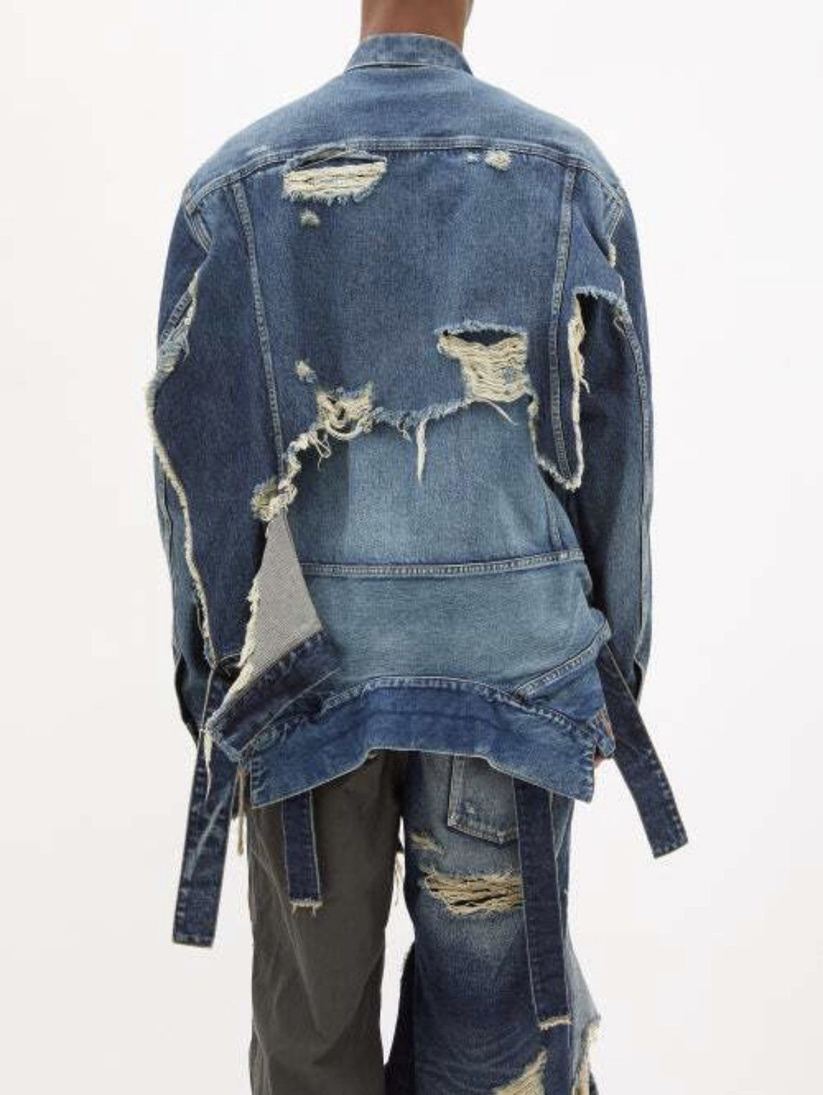 Miharayasuhiro 1400$ New Mihara Runway Reconstructed Layered Denim Jacket | Grailed