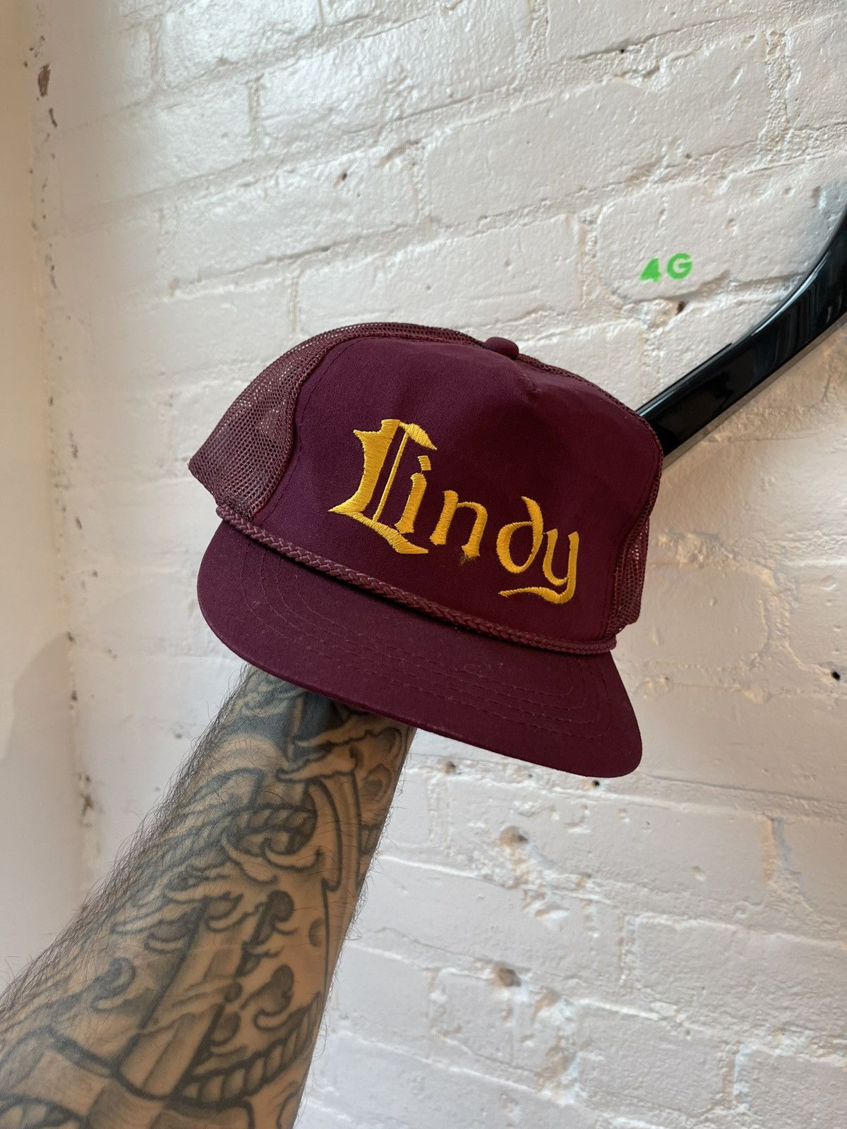 Vintage Vintage Old English Font CINDY Embroidered hat cap snap back ...