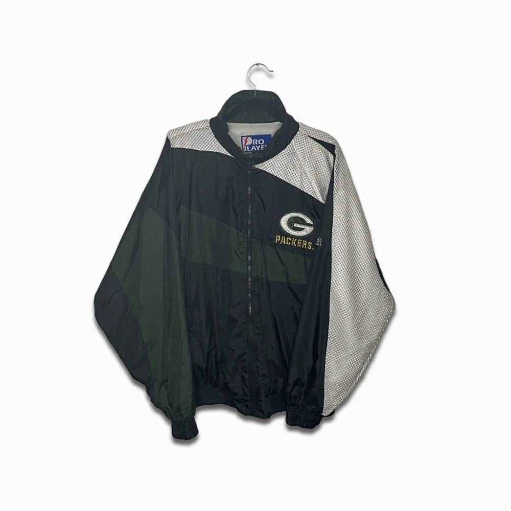 NFL × Pro Player × Vintage Pro Player Green Bay Packers Windbreaker ...