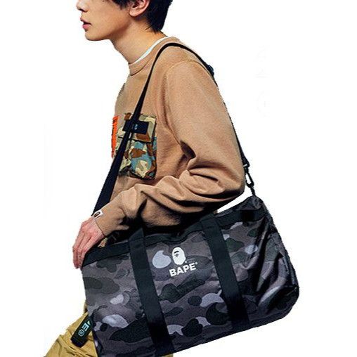 Bape 🔥 Bape DUFFLE BAG City Camo Black Duffel A Bathing Ape | Grailed