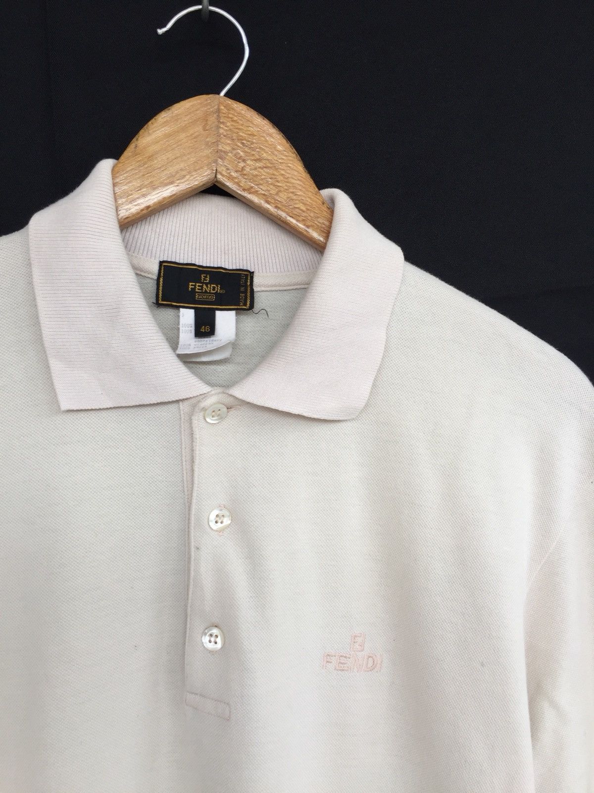 Fendi GRAIL🔥Fendi Roma Signature Logo Chest Polos Shirt | Grailed