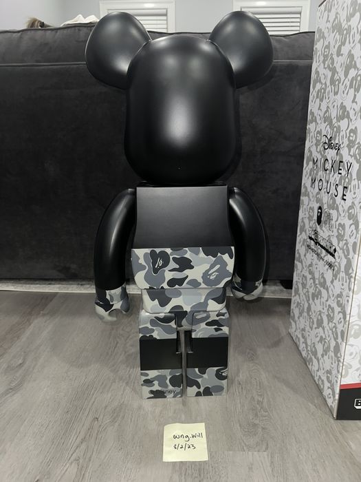 Bape Bape x Mickey Mouse 1000% Bearbrick | Grailed