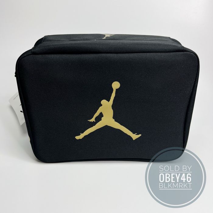 Jordan Brand Nike Air Jordan Shoe Box Bag Black Gold 9B0388-K5X | Grailed