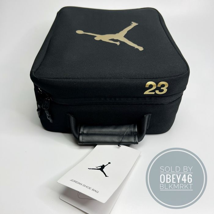 Jordan Brand Nike Air Jordan Shoe Box Bag Black Gold 9B0388-K5X | Grailed