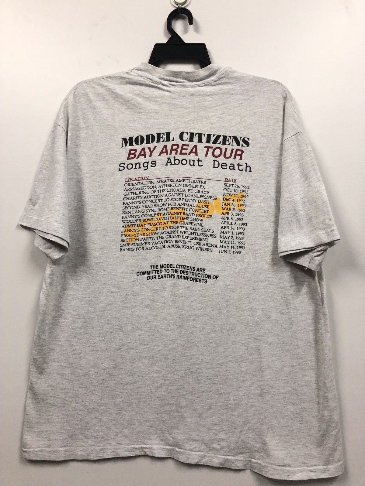 Vintage Vintage 90s Model Citizens Dance Electronic Tour T Shirt | Grailed