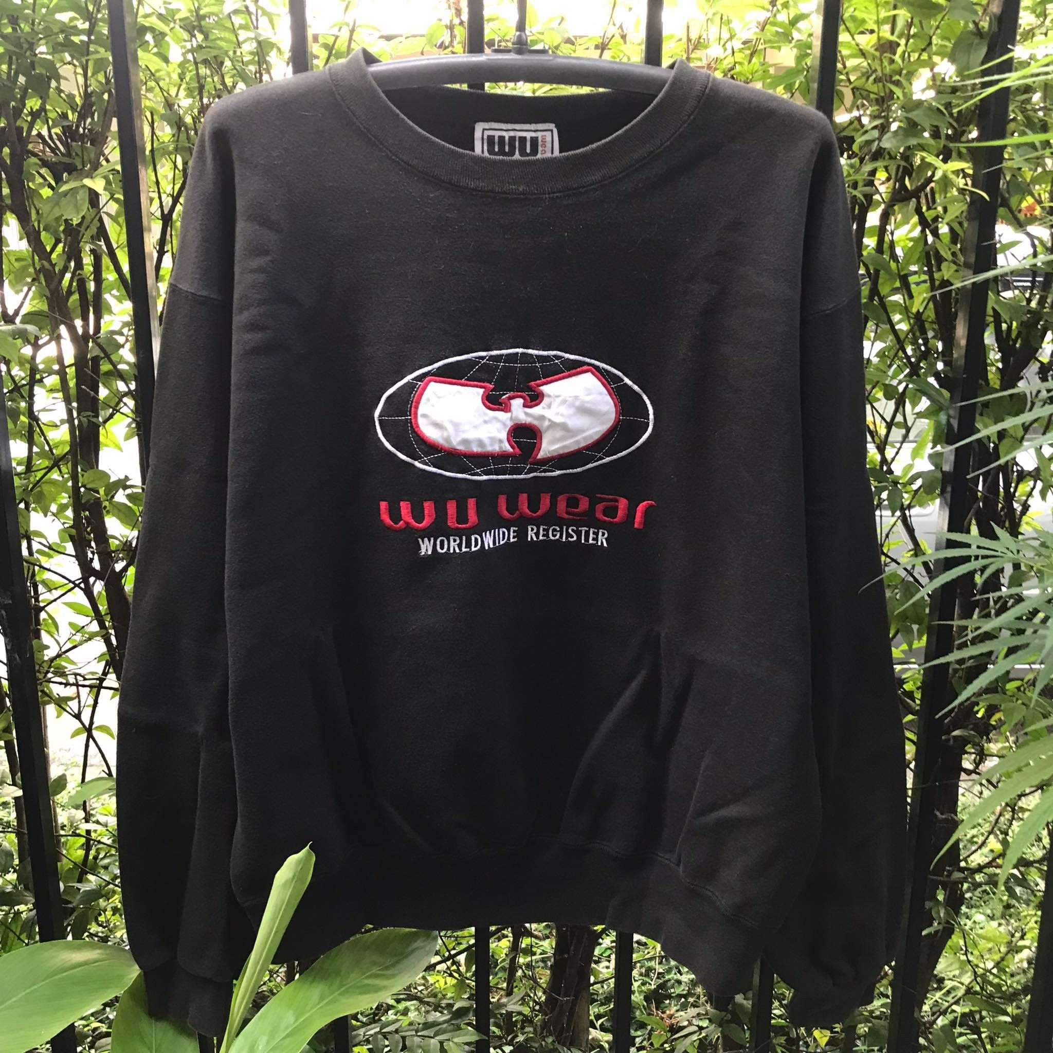 Vintage × Wu Tang Clan × Wu Wear Wu Wear Worldwide Register Sweatshirt ...