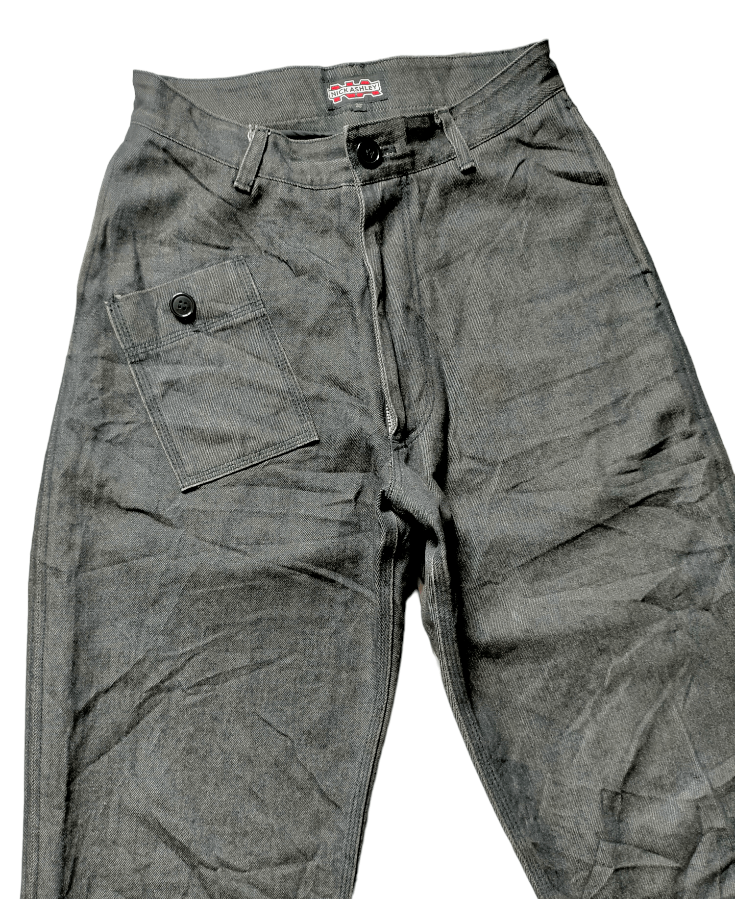 Vintage Nick Ashley Baggy Buckle back jeans | Grailed