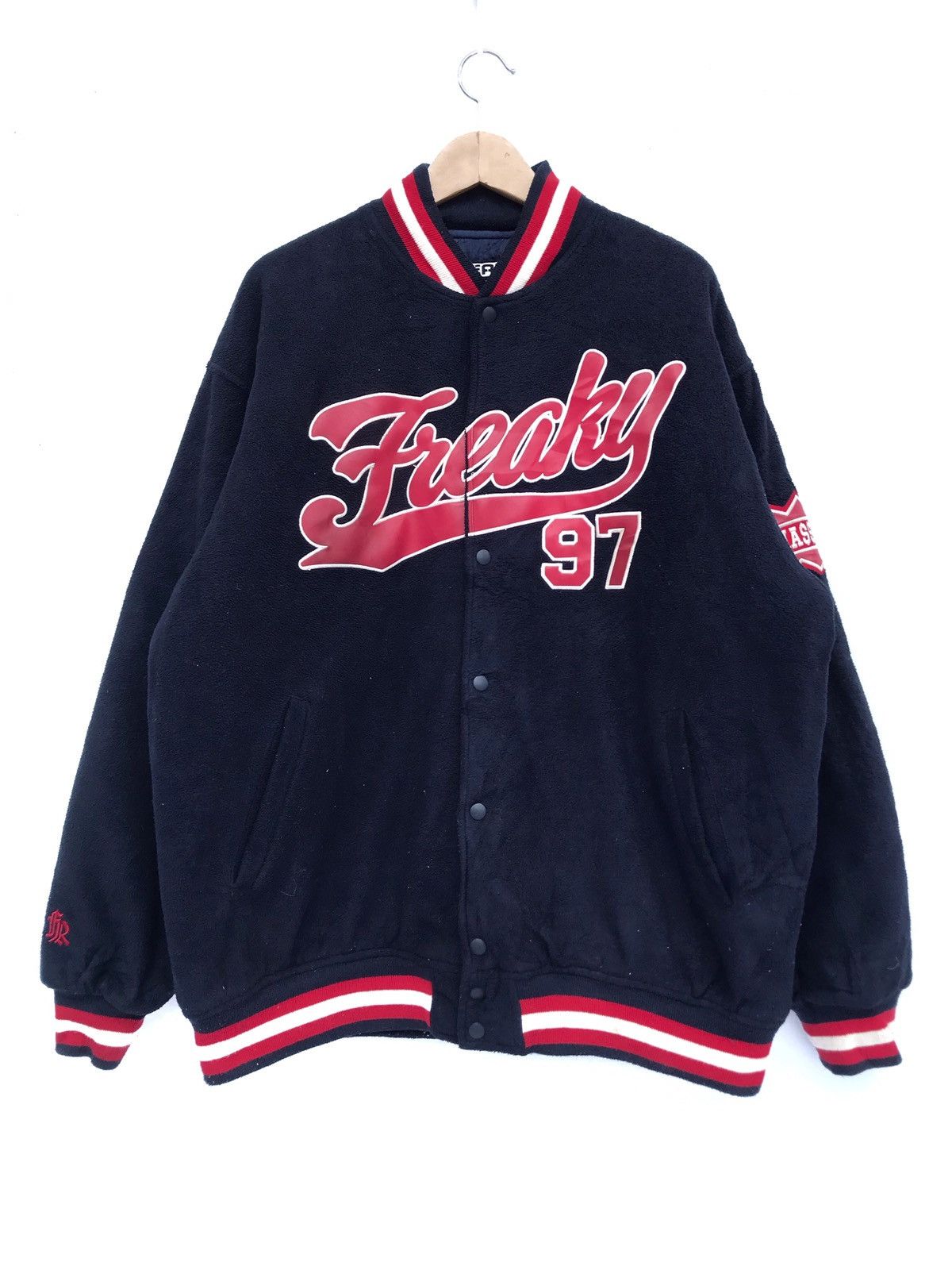 Japanese Brand × Other × Varsity Jacket FREAKY FLEECE VARSITY JACKET ...