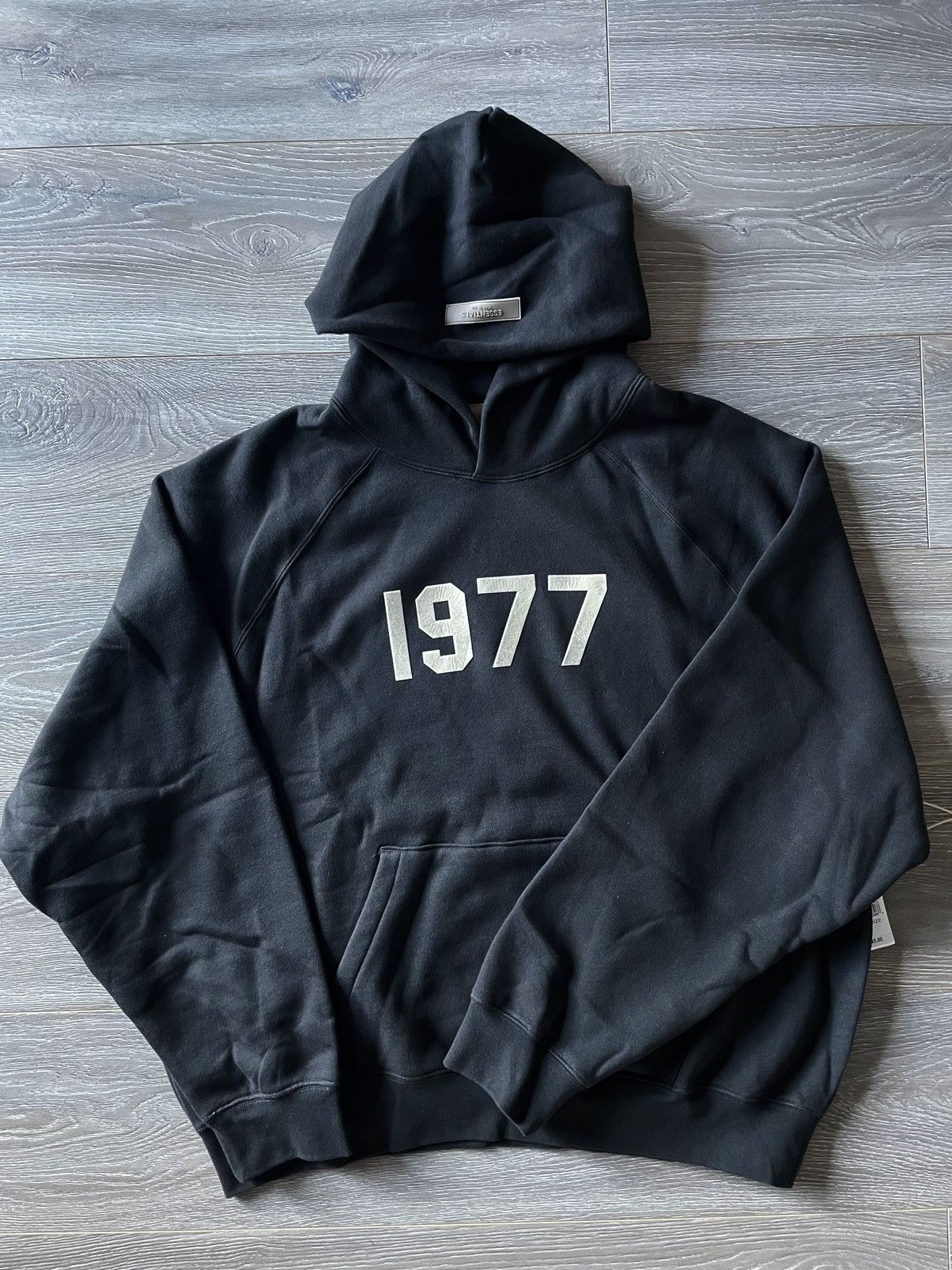 Fear of God Fear of God Essentials 1977 Iron Hoodie | Grailed