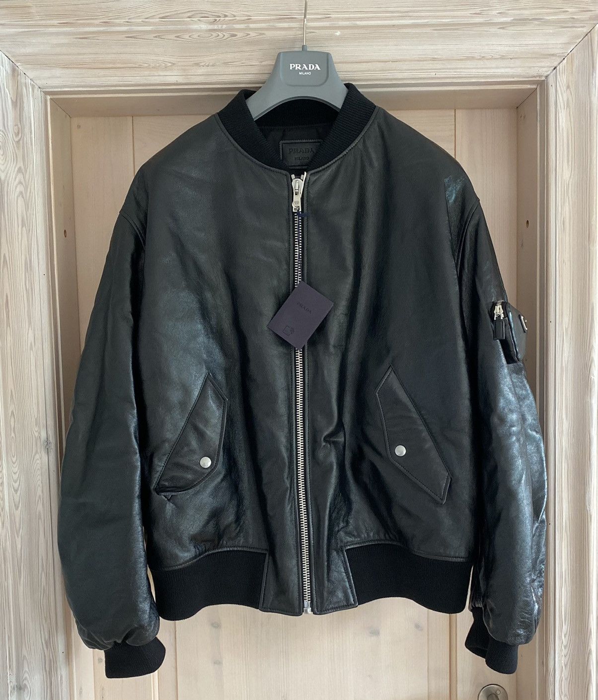 Prada × Raf Simons GRAIL! Nappa Leather Bomber | Grailed