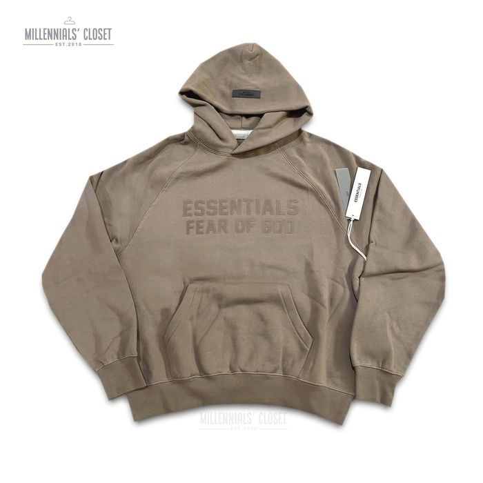 Fear of God Fear of God Essentials Hoodie Wood SS22 size XS | Grailed