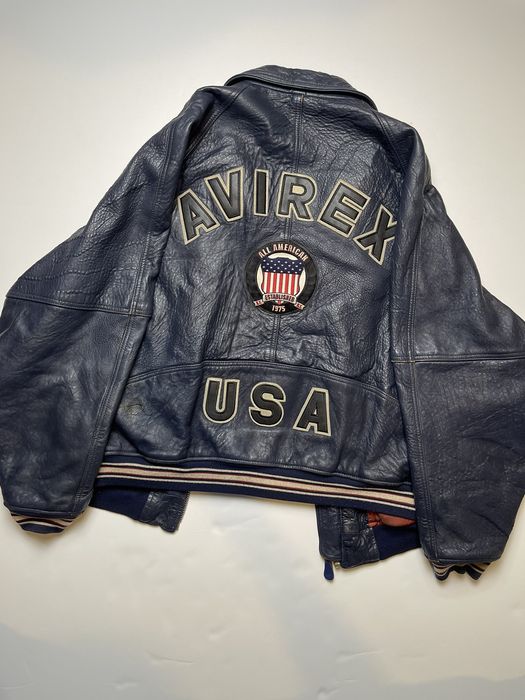 Avirex AVIREX USA LEATHER 90s | Grailed