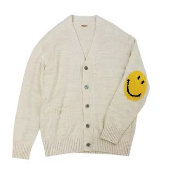 Kapital kapital 5G knit cardigan HAPPY smile smiley | Grailed