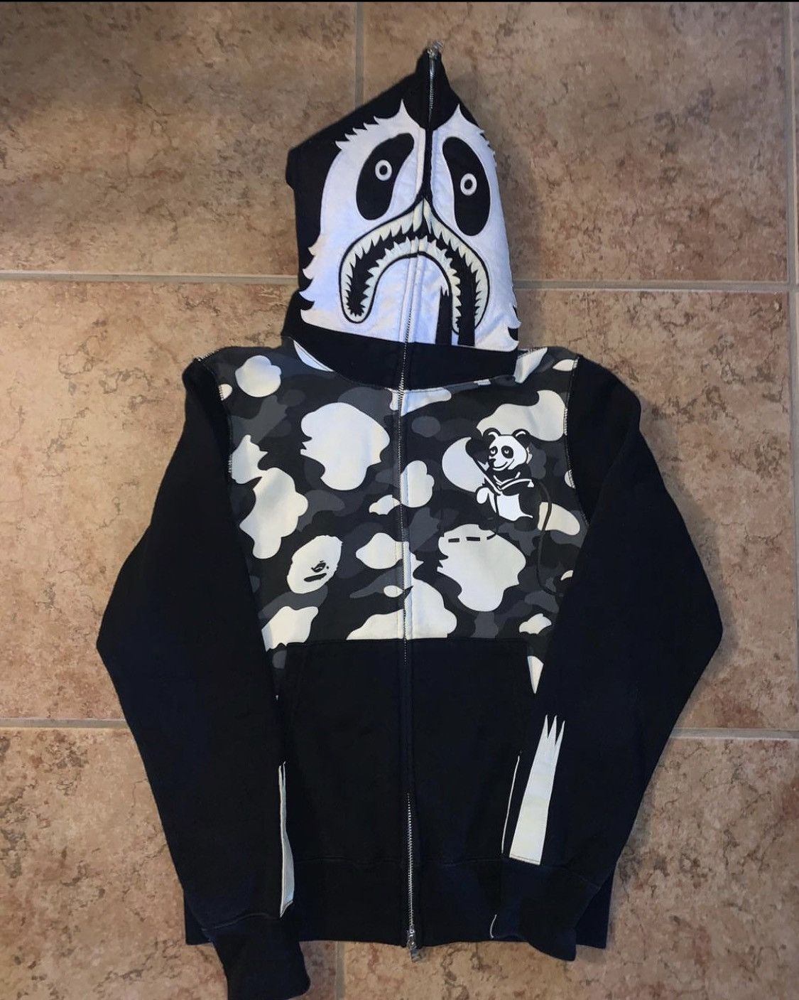 Bape *GITD* City Camo Panda Full Zip Hoodie | Grailed