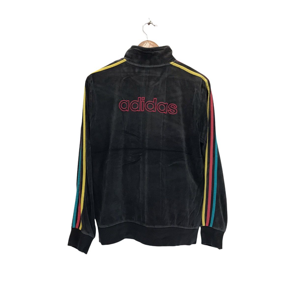Adidas Vintage Adidas Big Logo Multicolour Three Stripe Jacket | Grailed