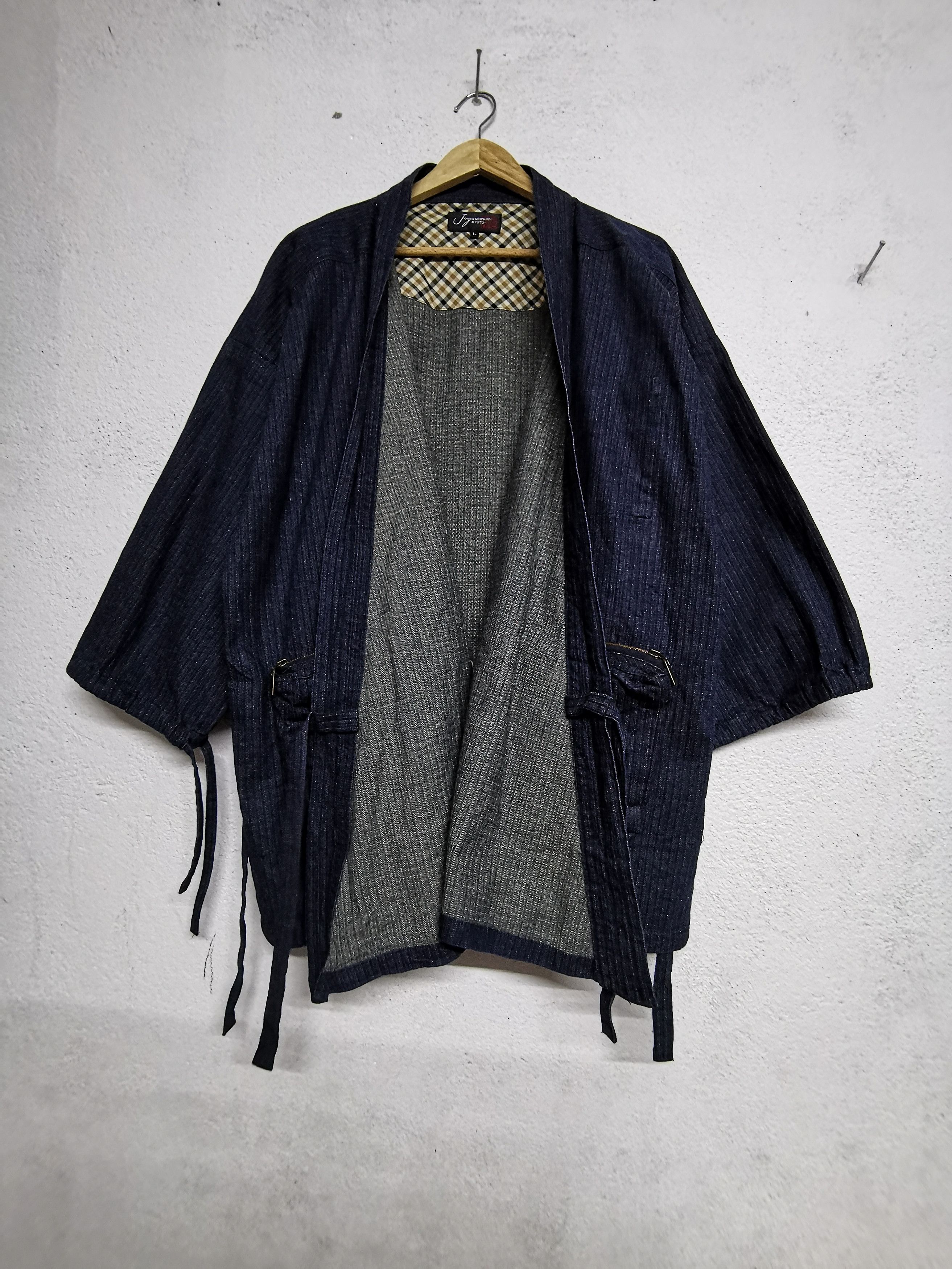 Vintage Japanese Brand Tradisional Noragi Denim Kimono | Grailed