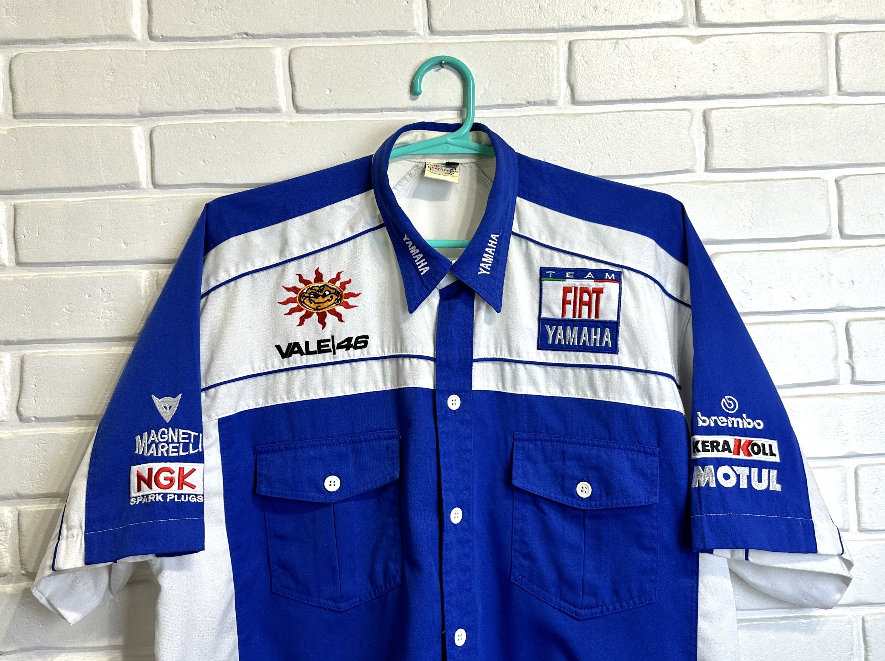 Gear For Sports VINTAGE TEAM FIAT YAMAHA OFFICIAL MOTO GP SHIRT | Grailed