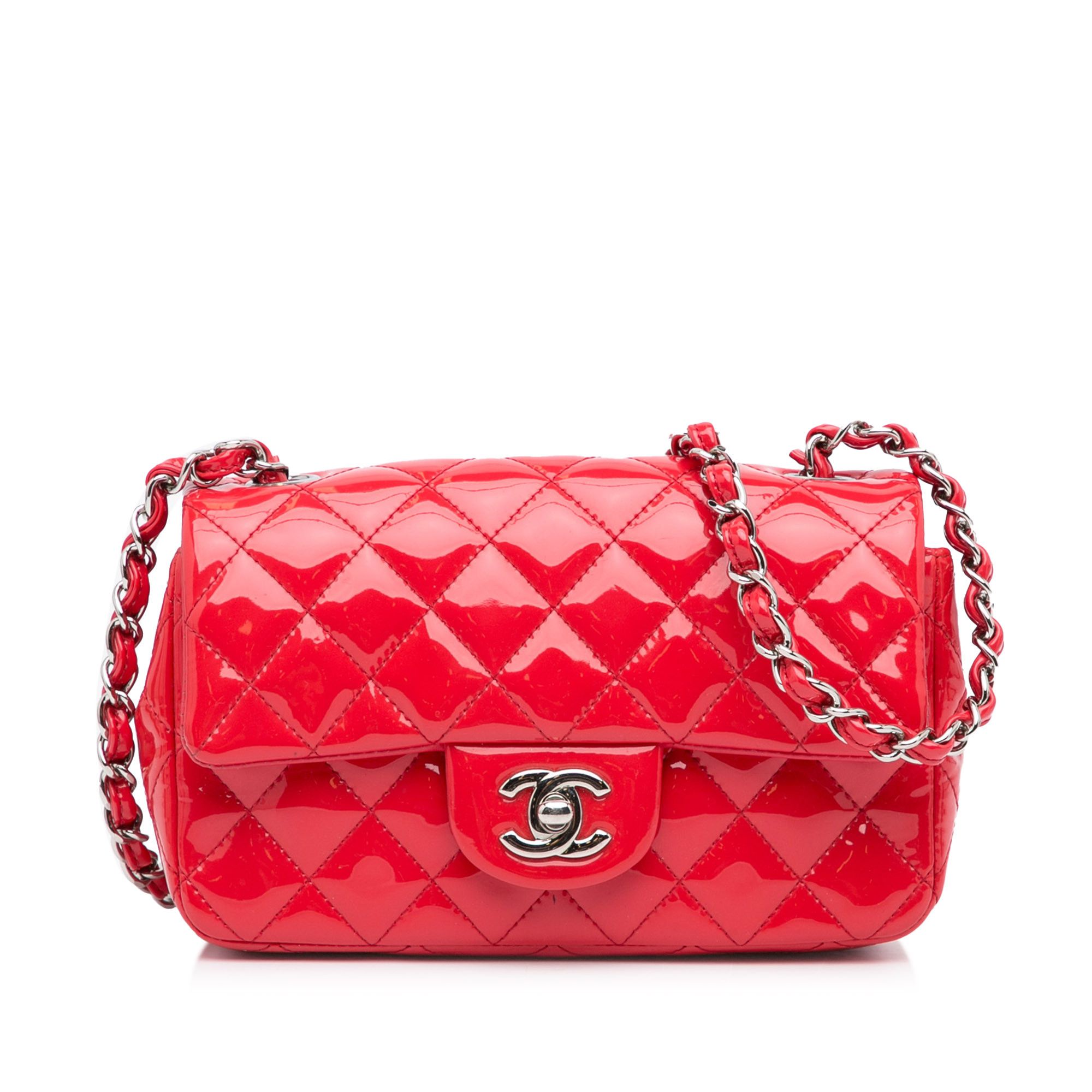 Chanel Chanel New Mini Classic Patent Single Flap | Grailed