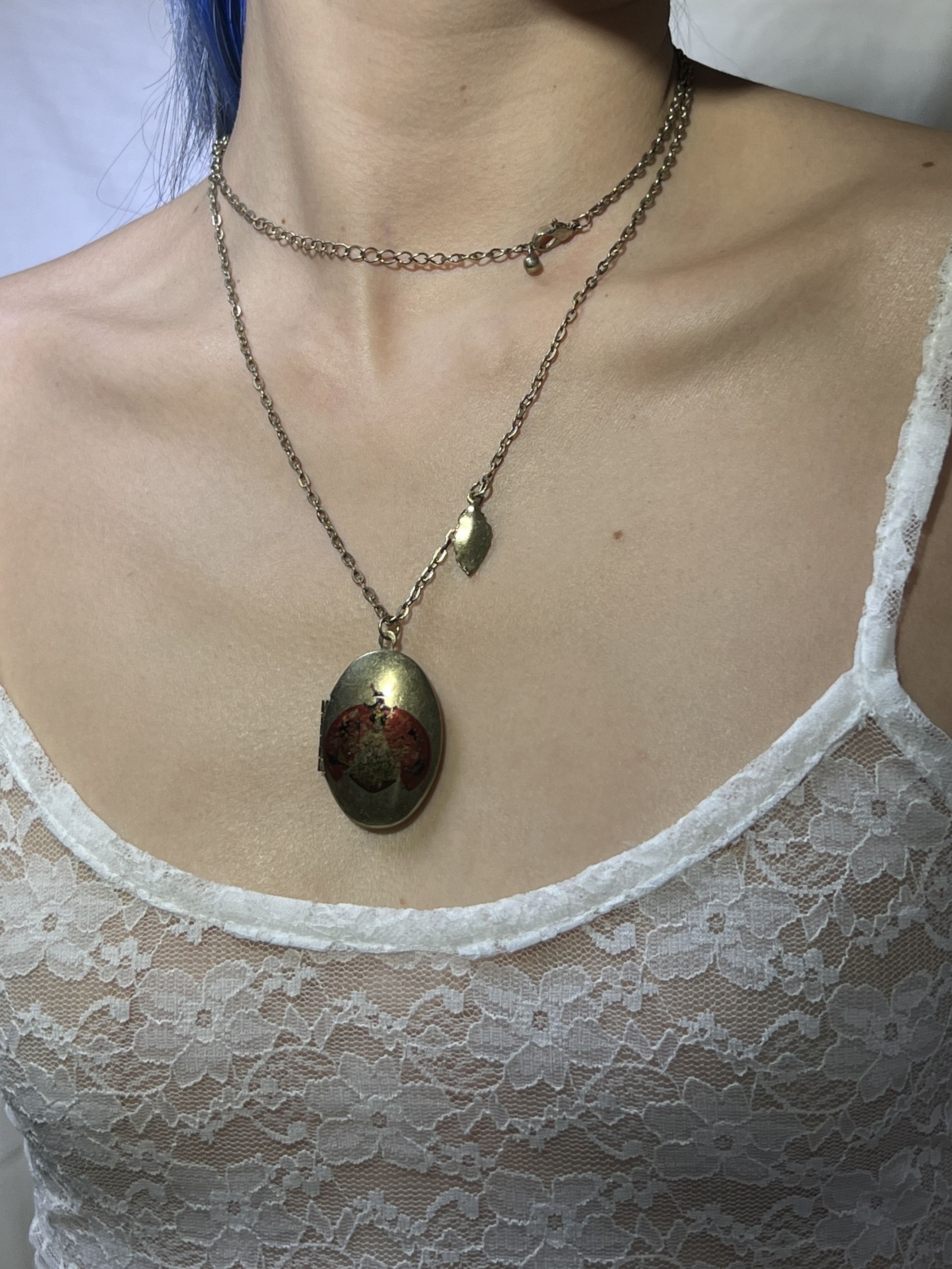 Rare Vintage Gothic Ladybug Oval Locket Pendant Necklace | Grailed
