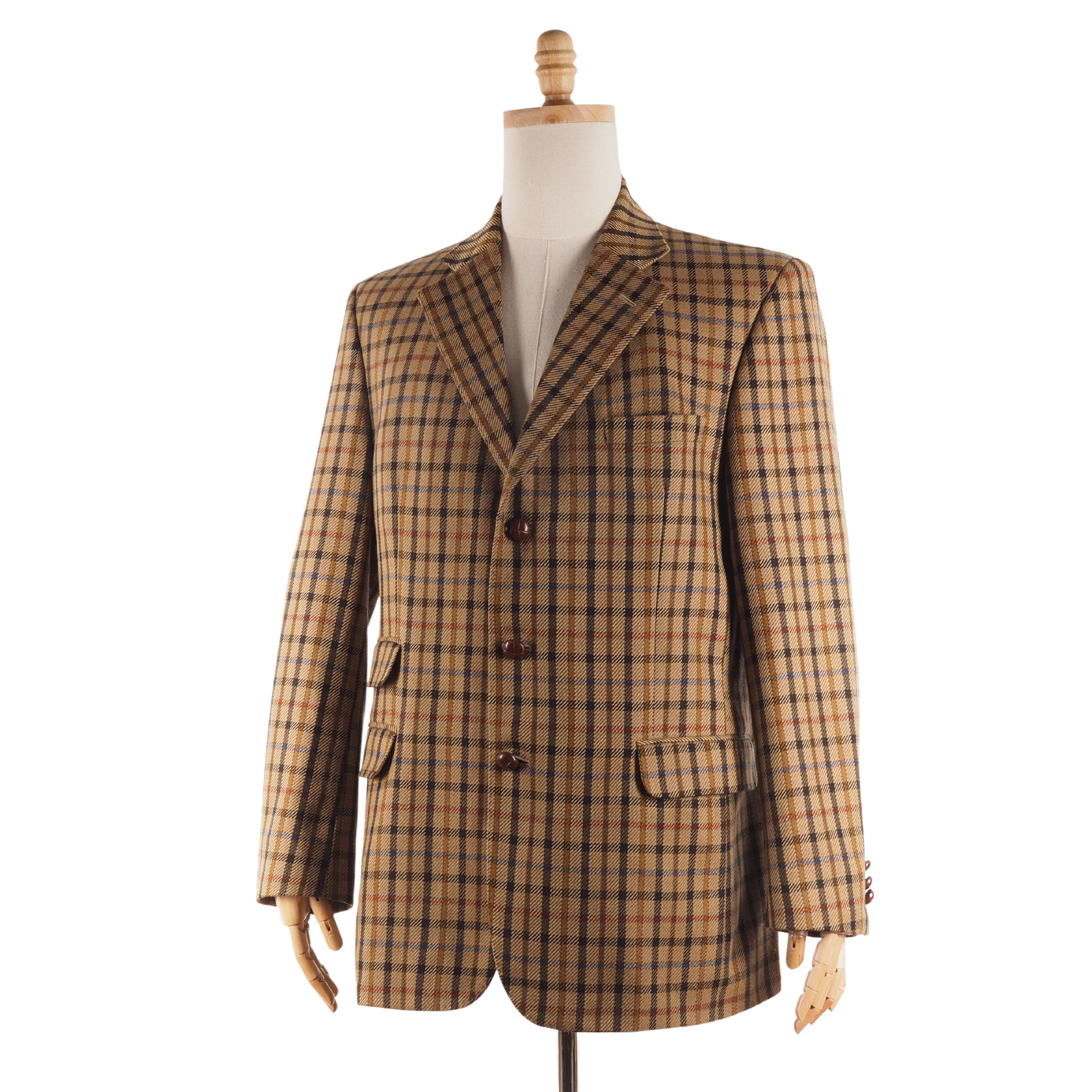 Daks London DAKS London Vintage Check Plaid Blazer Sport Coat Jacket ...