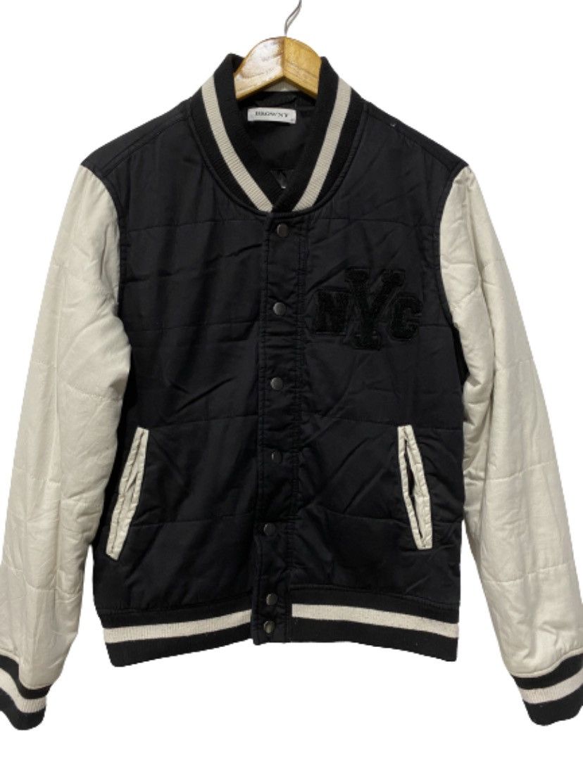 Japanese Brand 💥delete today💥NYC Varsity Jacket two tone nice designer ...